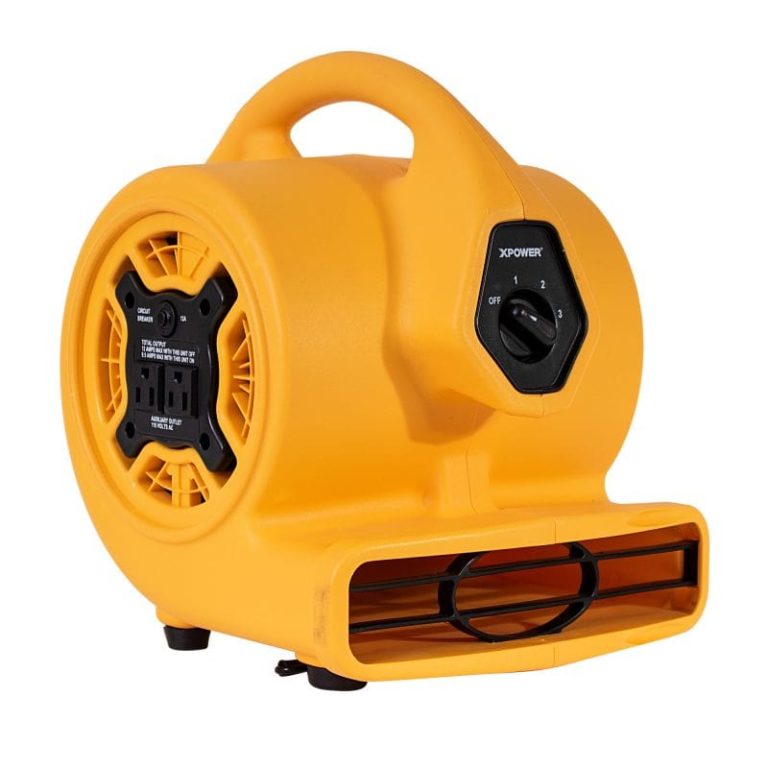 XPOWER P-130A 1/5 HP Mini Blower Fan with Built-In Power Outlets – Air ...